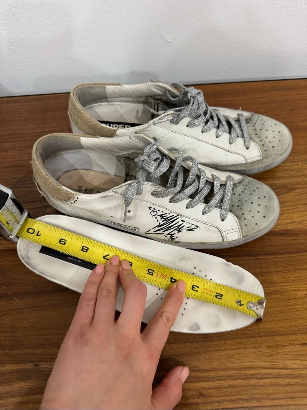 Golden Goose | Shoes | Golden Goose Superstar White Leather Sneakers Eu ...